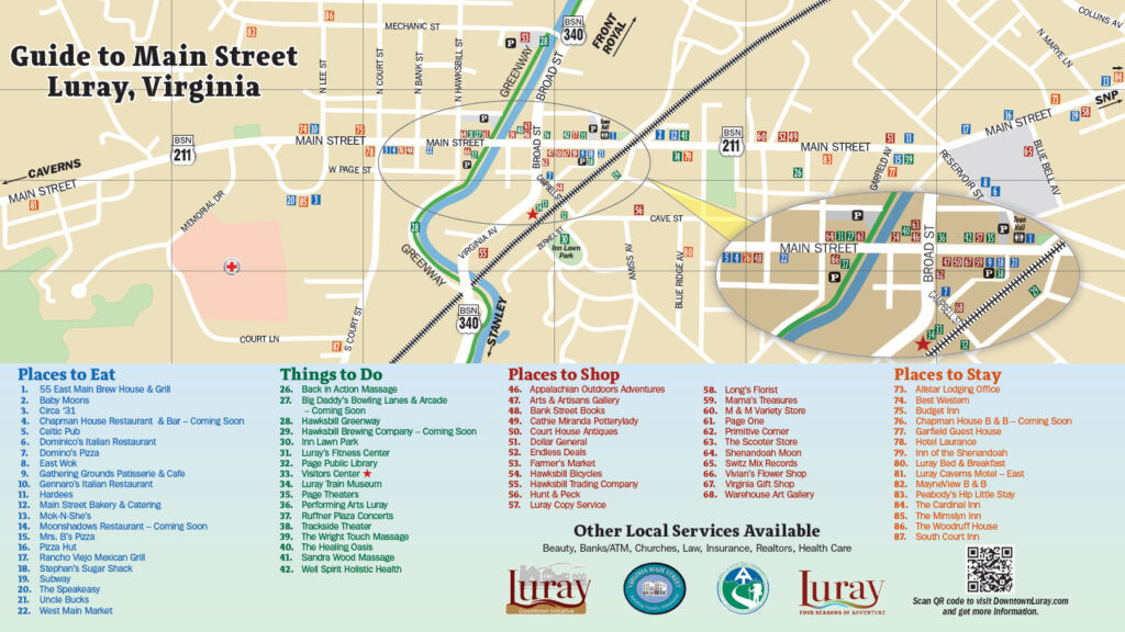 DOWNTOWN MAP Luray Downtown Initiative | Virginia Map