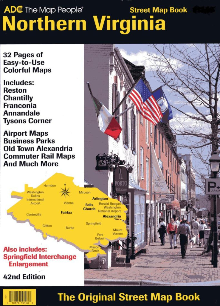 Northern Virginia Street Map Book Includes Reston Chantilly | Virginia Map