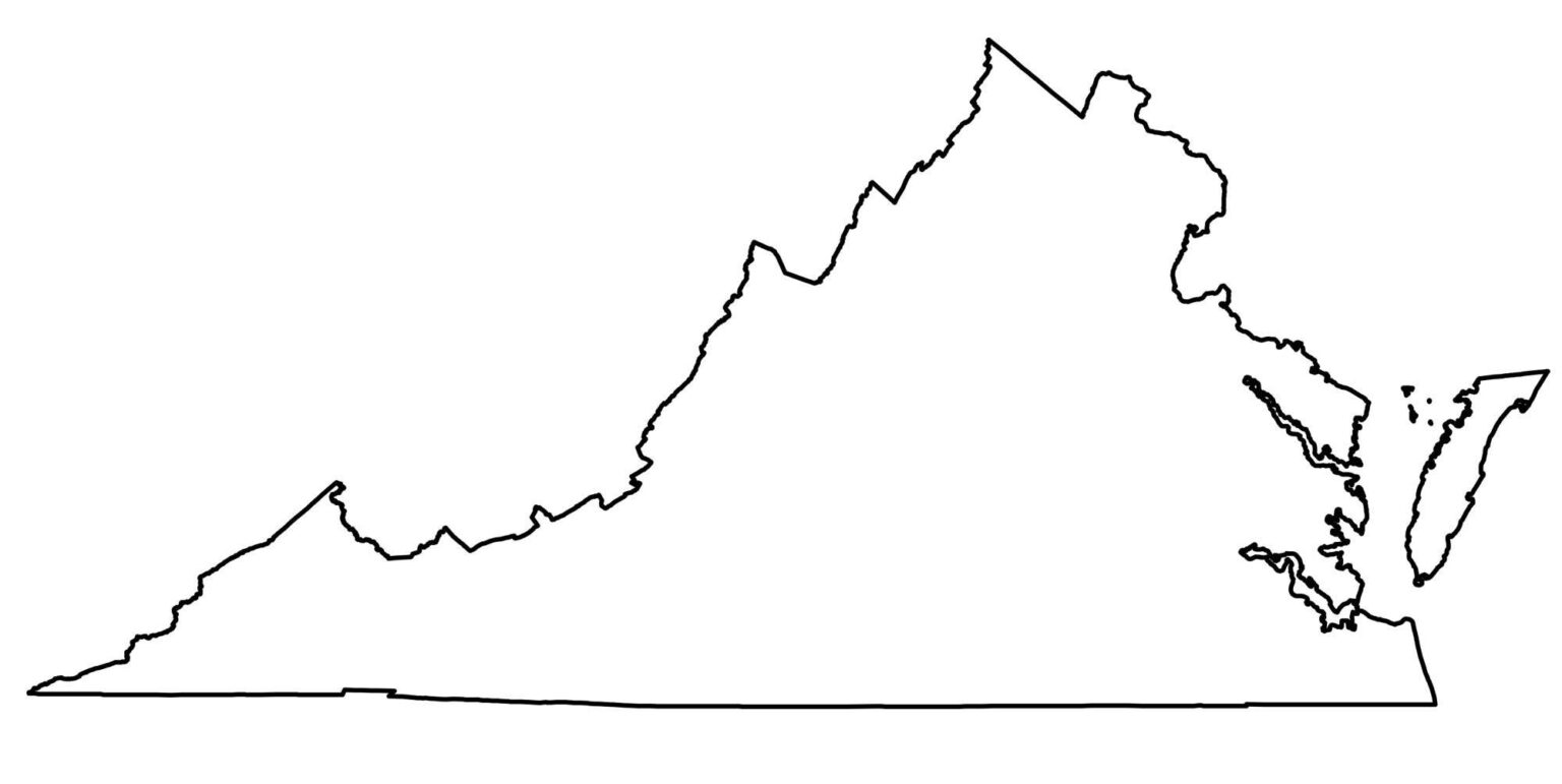 State Outlines Blank Maps Of The 50 United States GIS Geography ...