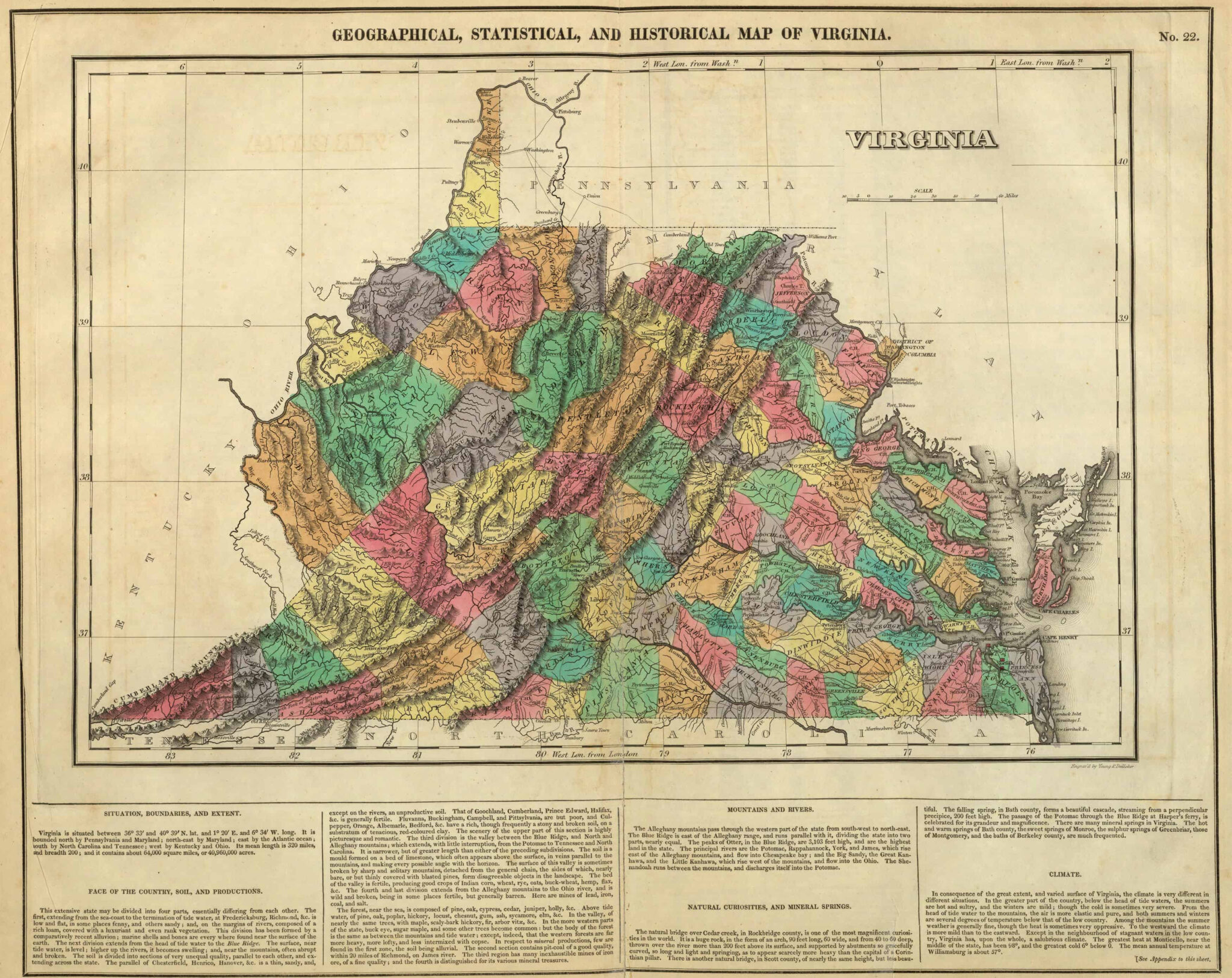 Virginia County Map 1800 | Virginia Map